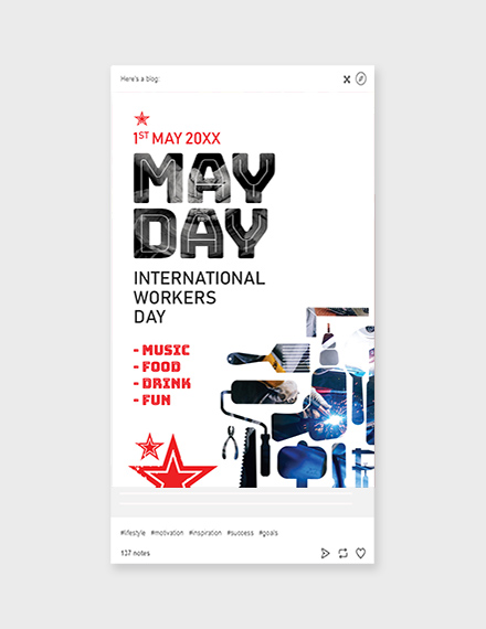 FREE May Day Facebook Post Template - PSD | Template.net