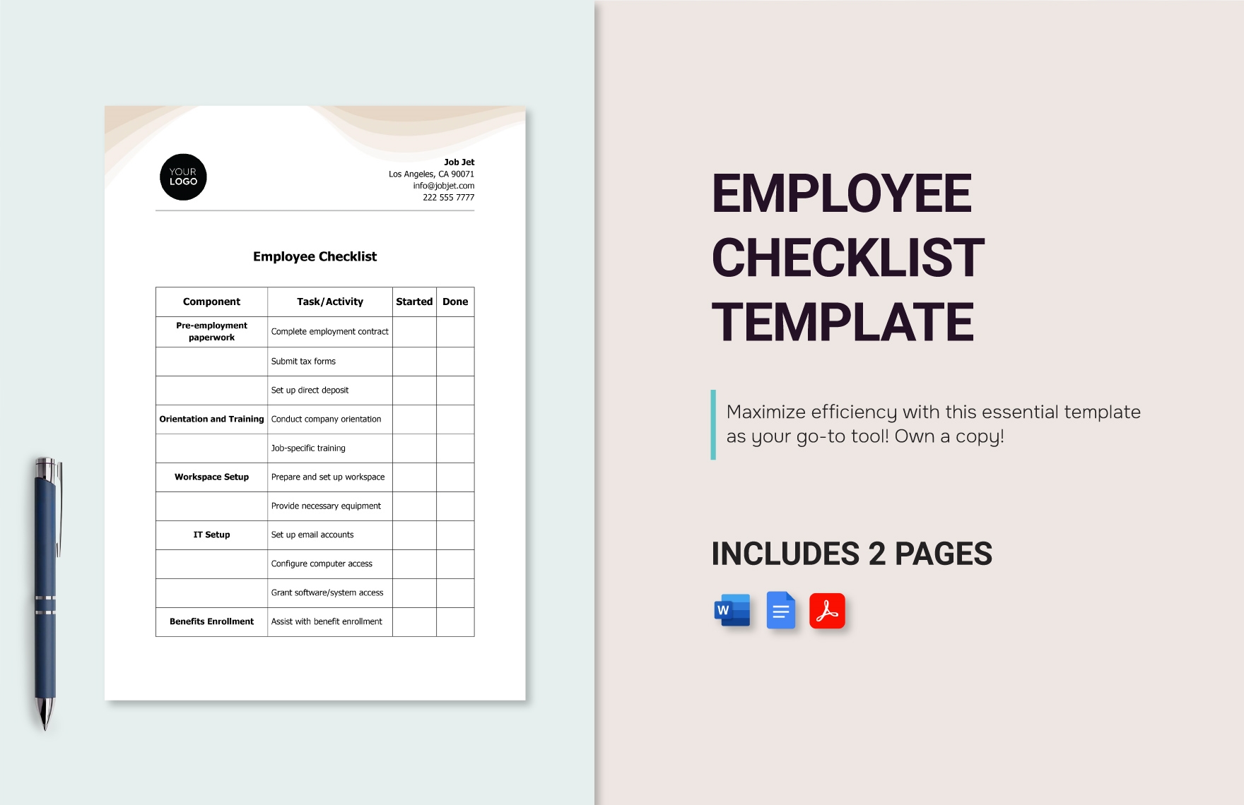 Checklist When Should You Fire an Employee Template - Download in Word ...