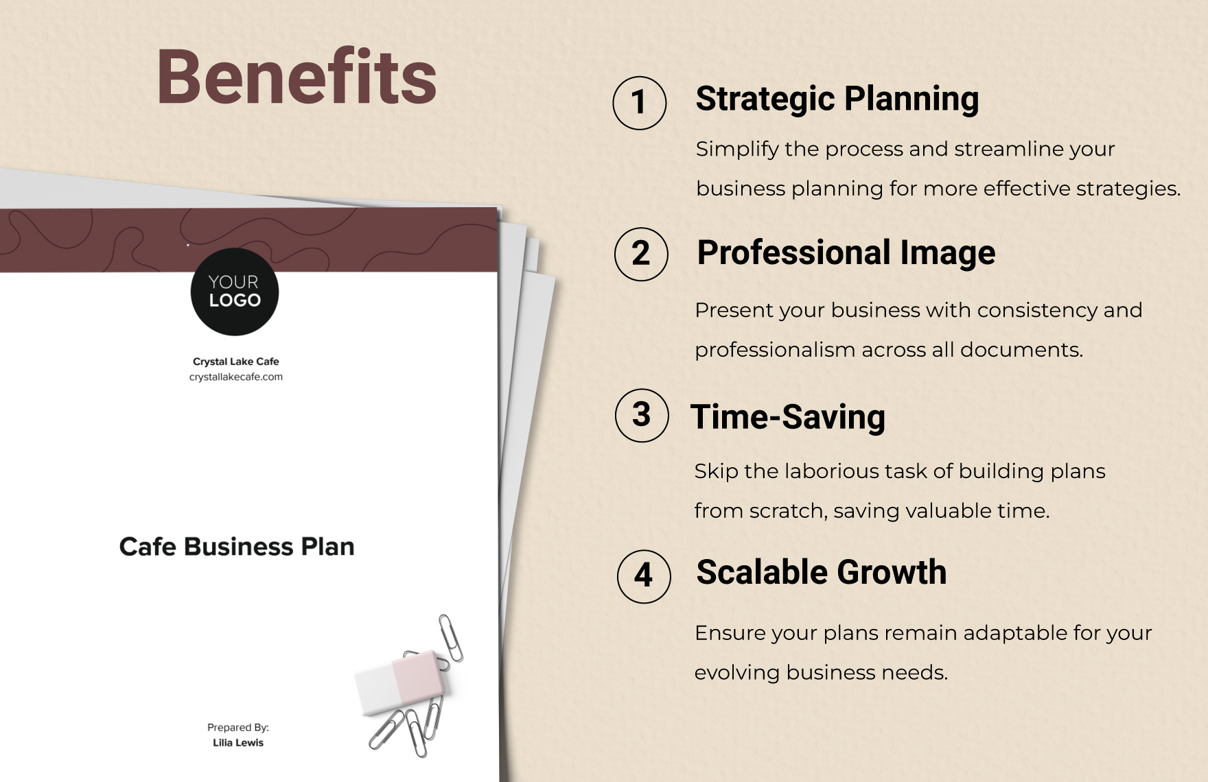 Cafe Business Plan Template In Word PDF Google Docs Download