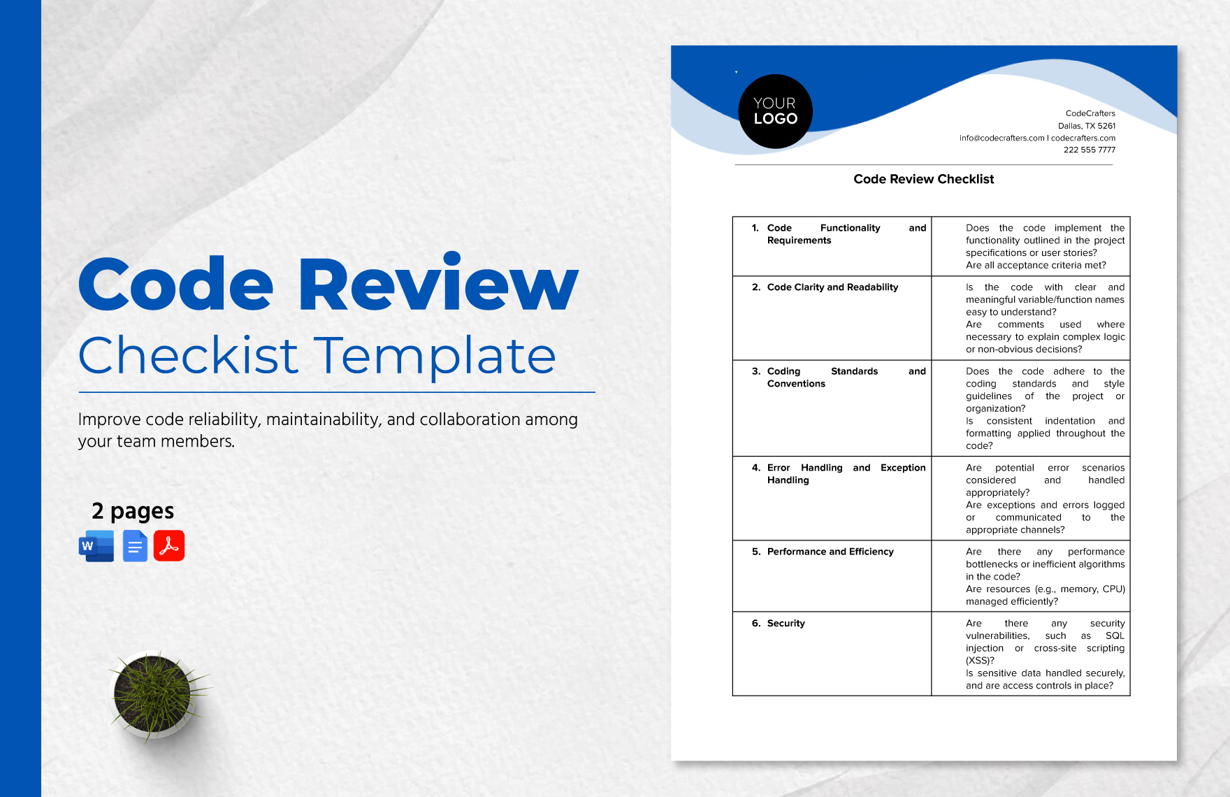 Checklist In PDF FREE Template Download Template