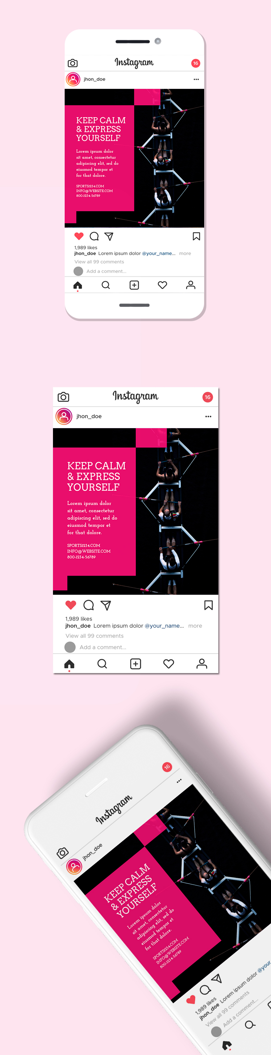 Sports Instagram Ad Post Template PSD Template