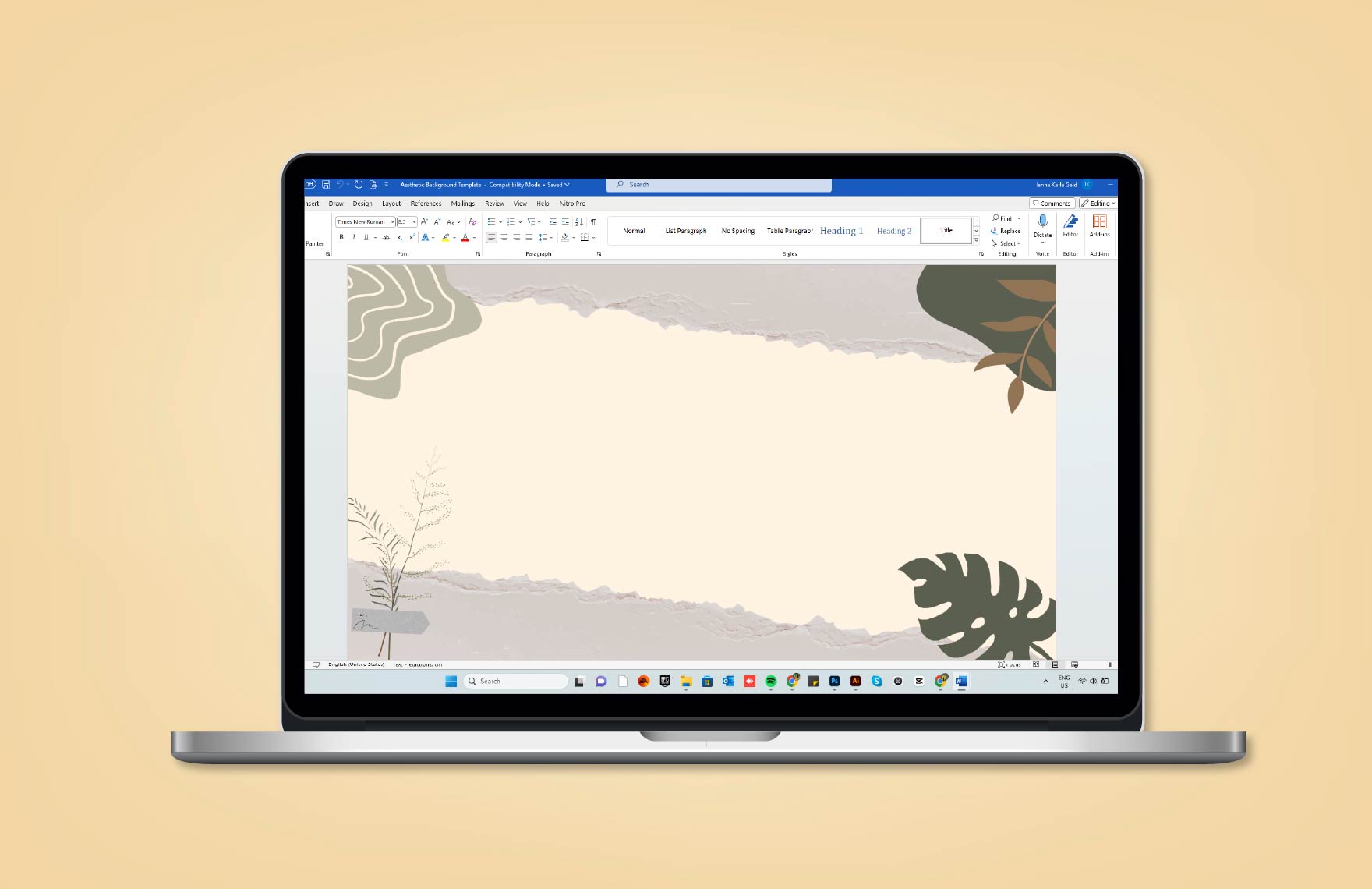 Free Aesthetic Background Template - Download in Word | Template.net