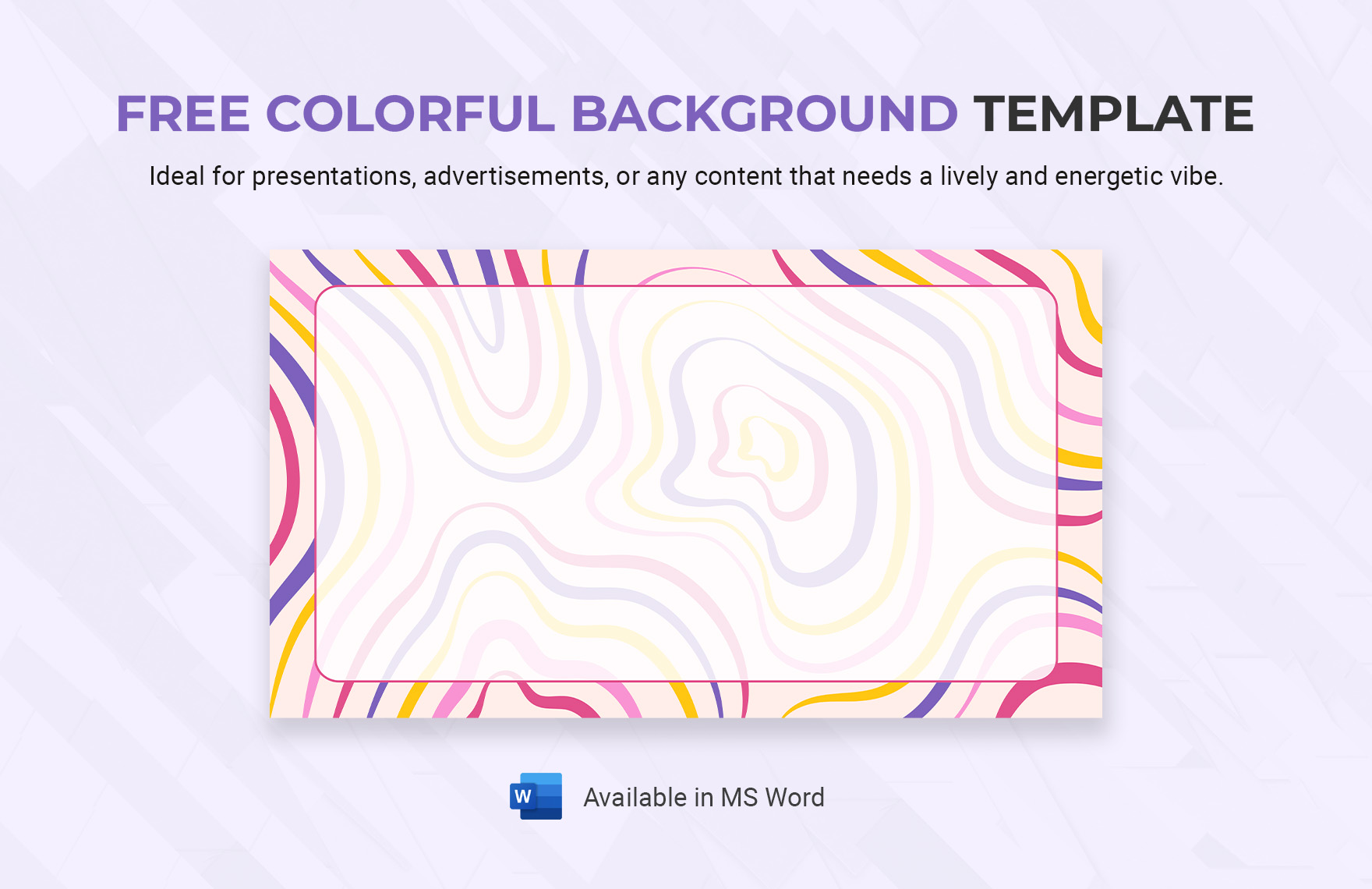 Free Colorful Background Template - Download in Word | Template.net