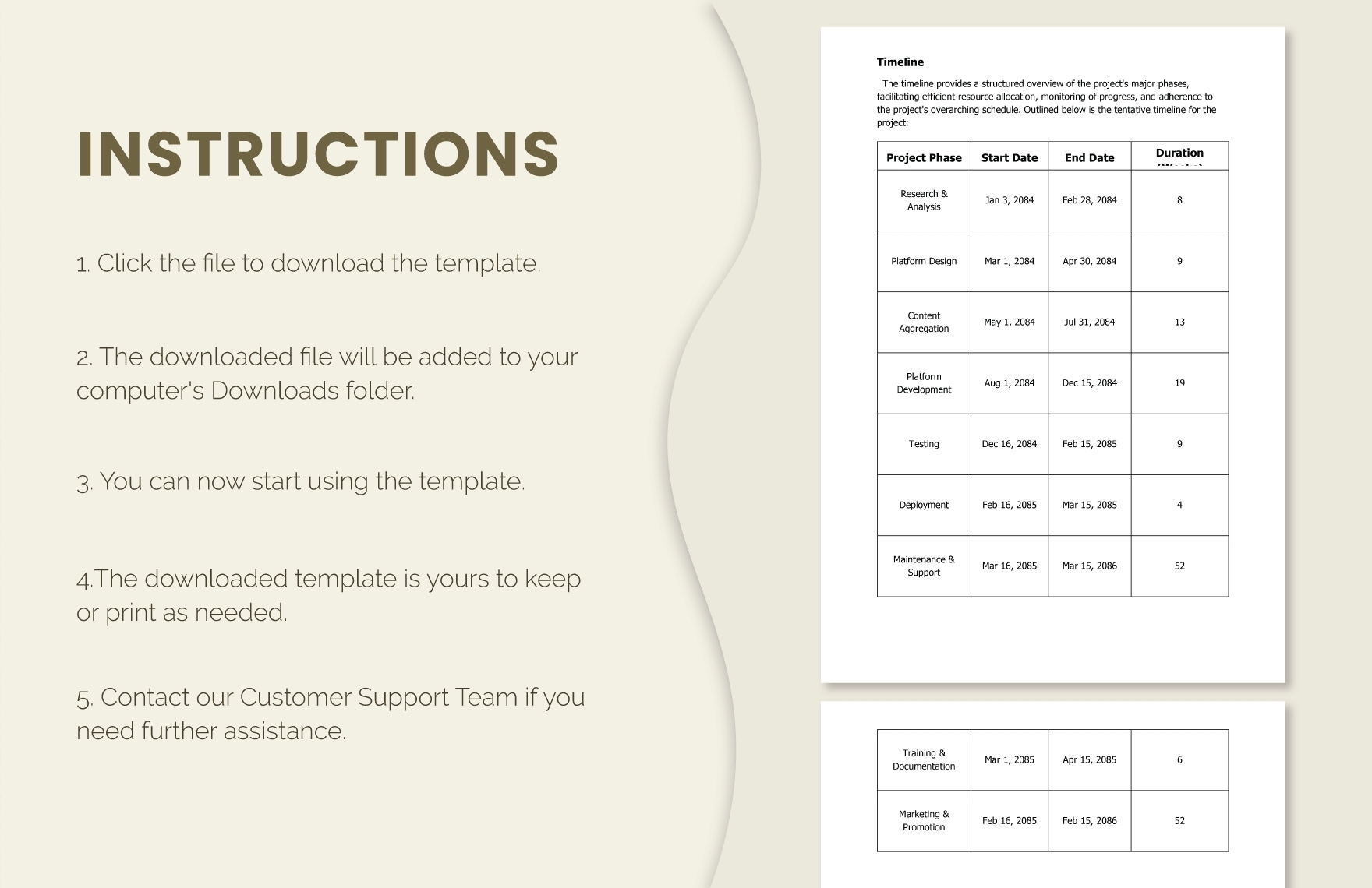 Free Simple Project Template - Download in Word | Template.net