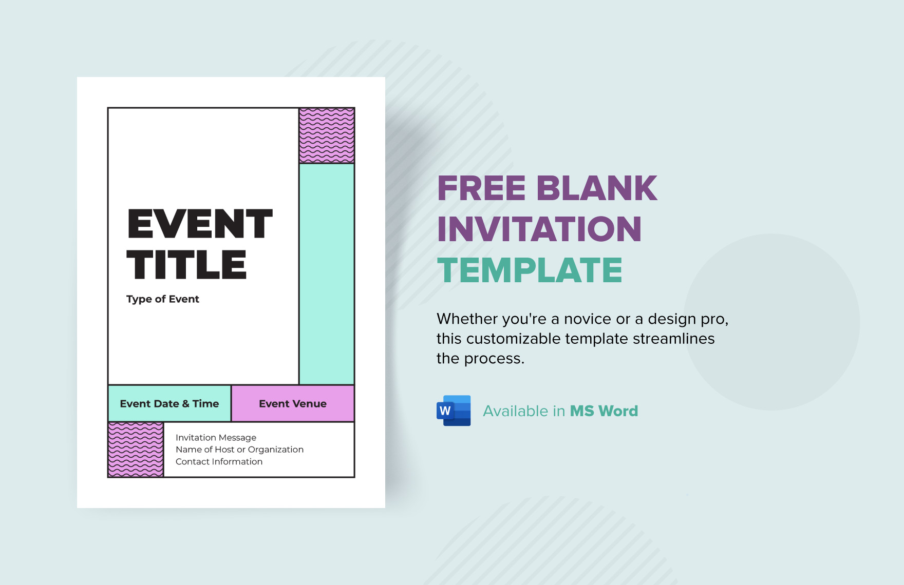 How To Design An Invitation Card Using Microsoft Word Infoupdate
