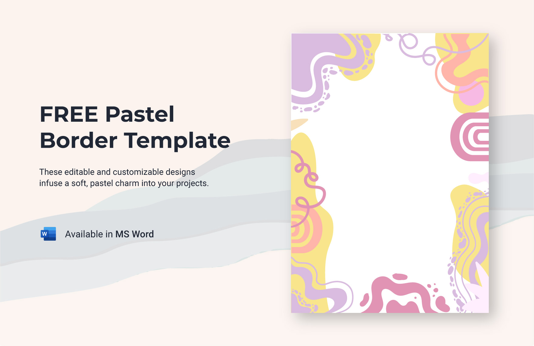 Free Pastel Border Template - Download in Word | Template.net