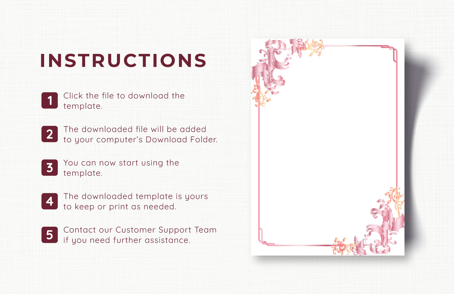 Free Elegant Border Template - Download in Word | Template.net