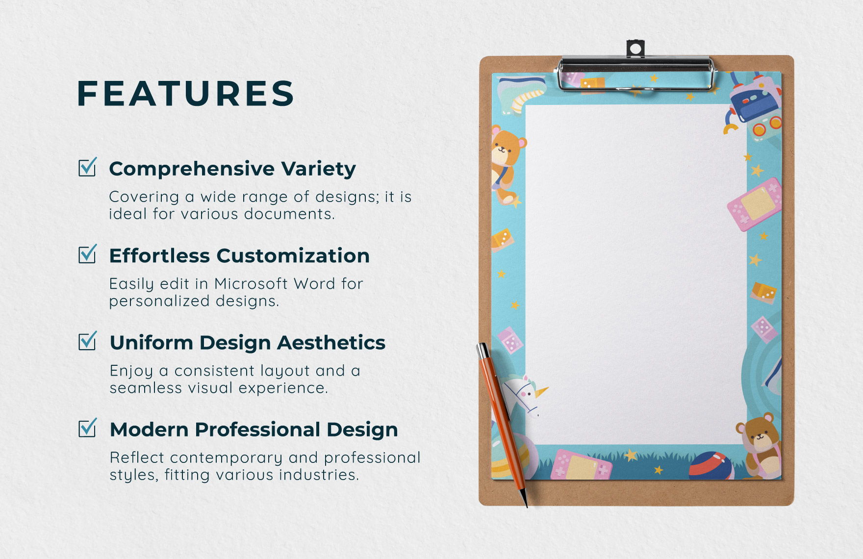 Free Blue Border Template - Download in Word | Template.net