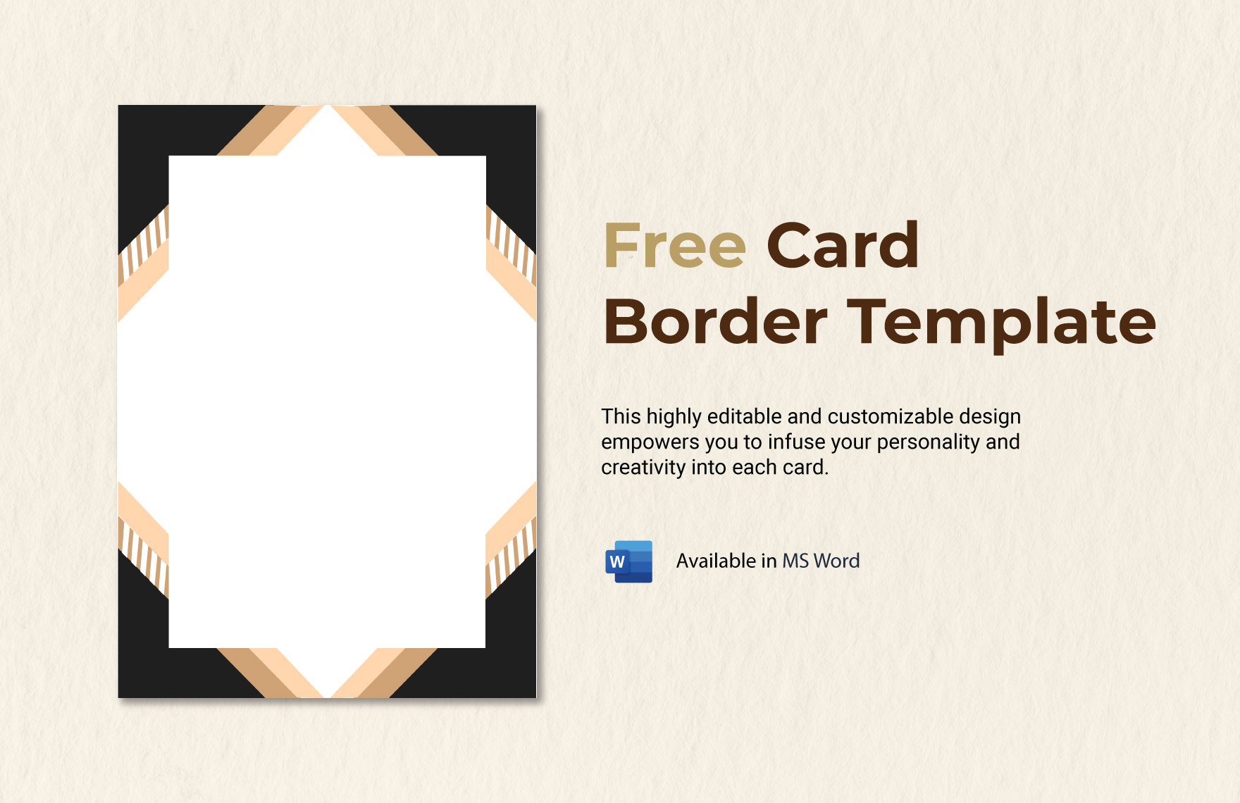 Free Card Border Template - Download in Word | Template.net
