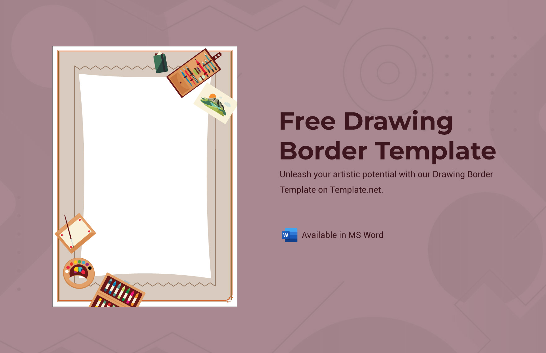 Free Drawing Border Template - Download in Word | Template.net