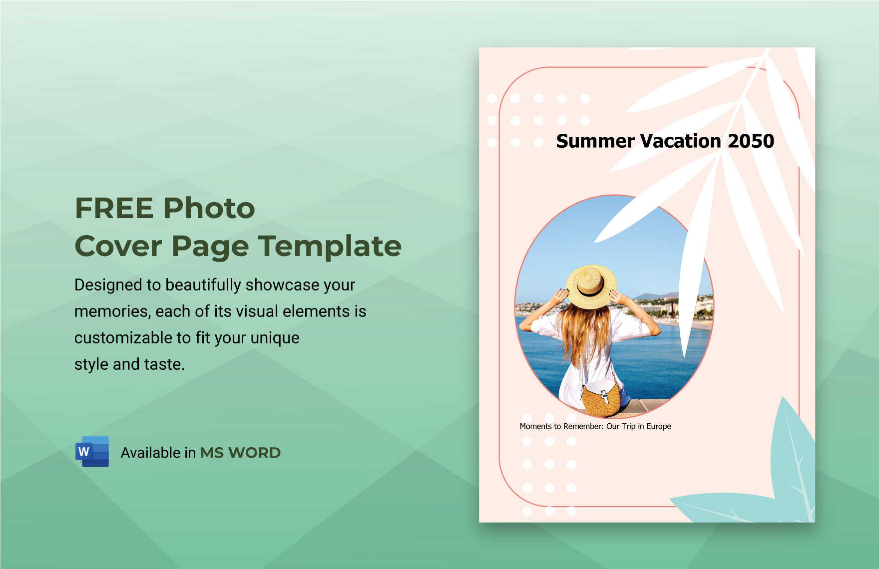 Free Photo Cover Page Template - Download in Word | Template.net