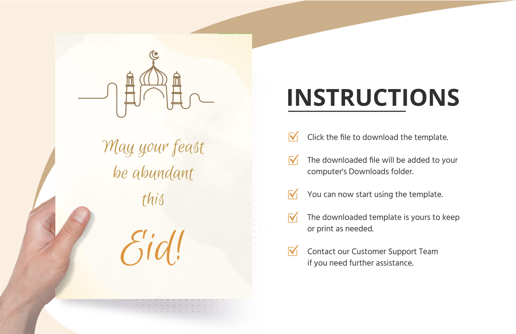 Free Eid Mubarak Wishes Template - Download in Word | Template.net