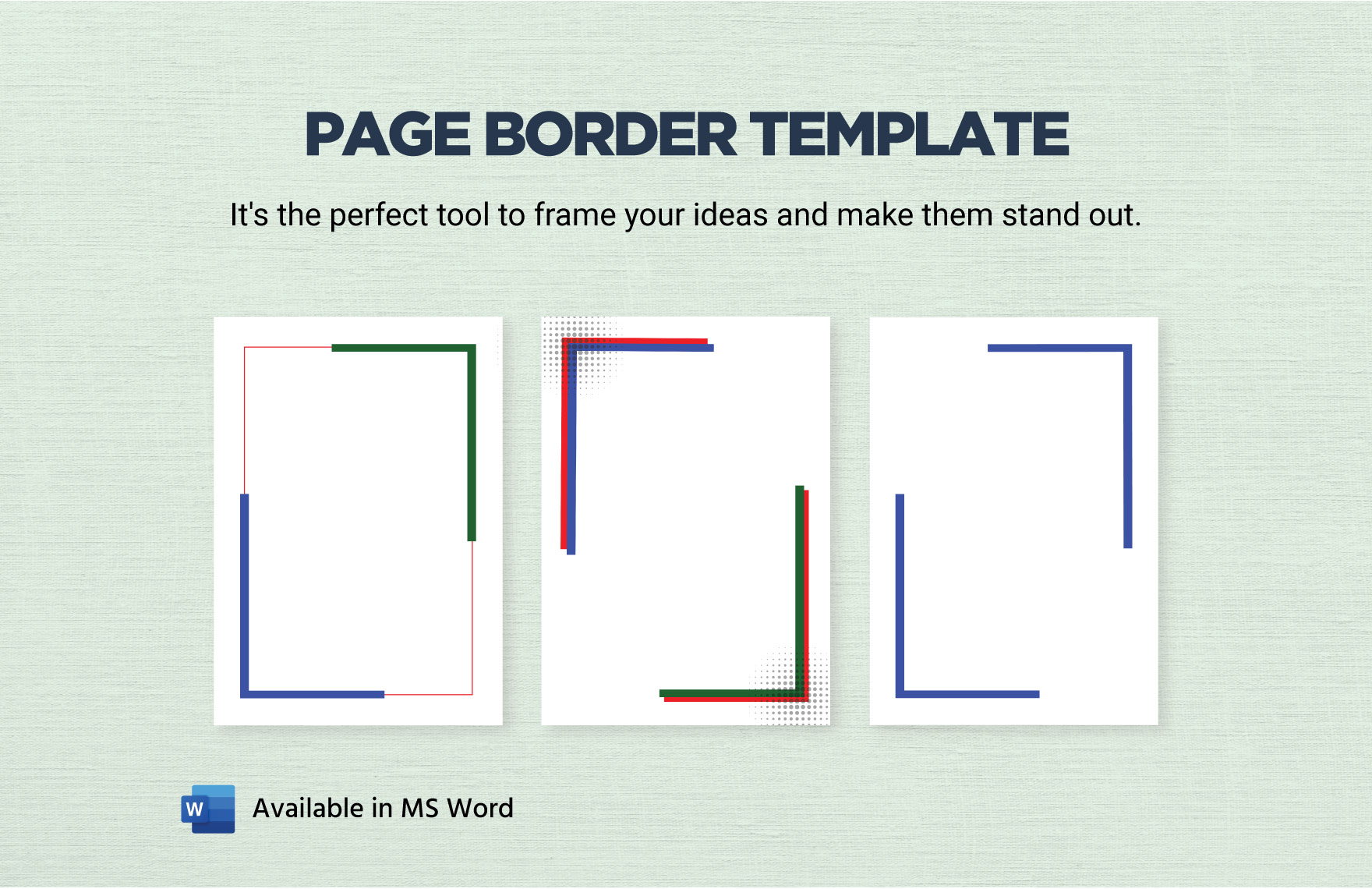 Page Border Templates In Word Download Template