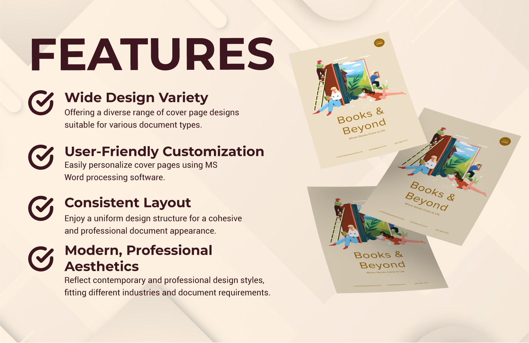 Free Editable Printable Cover Page Template - Download in Word ...