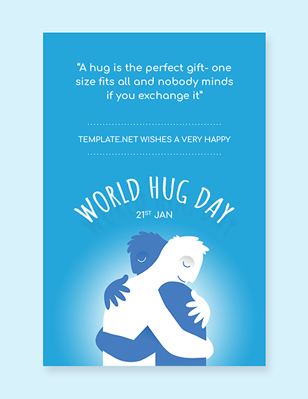 Free World Hug Day Pinterest Graphic Template - PSD | Template.net