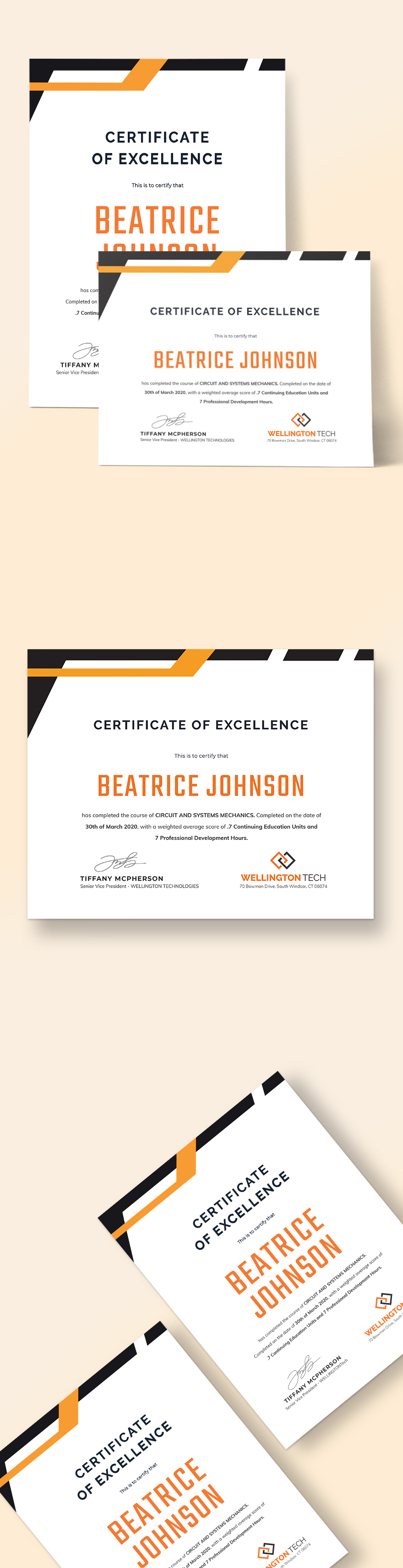 Free Staff Excellence Certificate Template - Word | Template.net