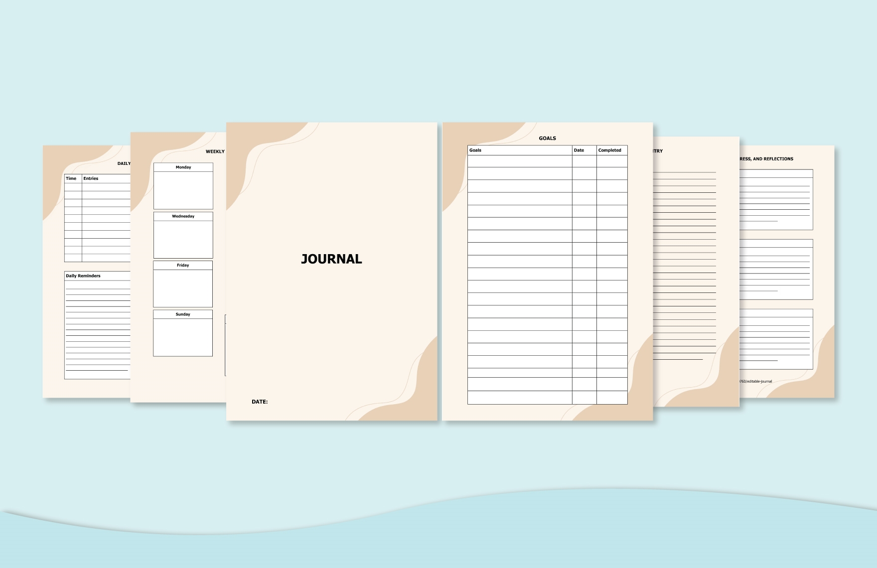 Free Editable Journal Template - Download in Word, Google Docs, PDF ...