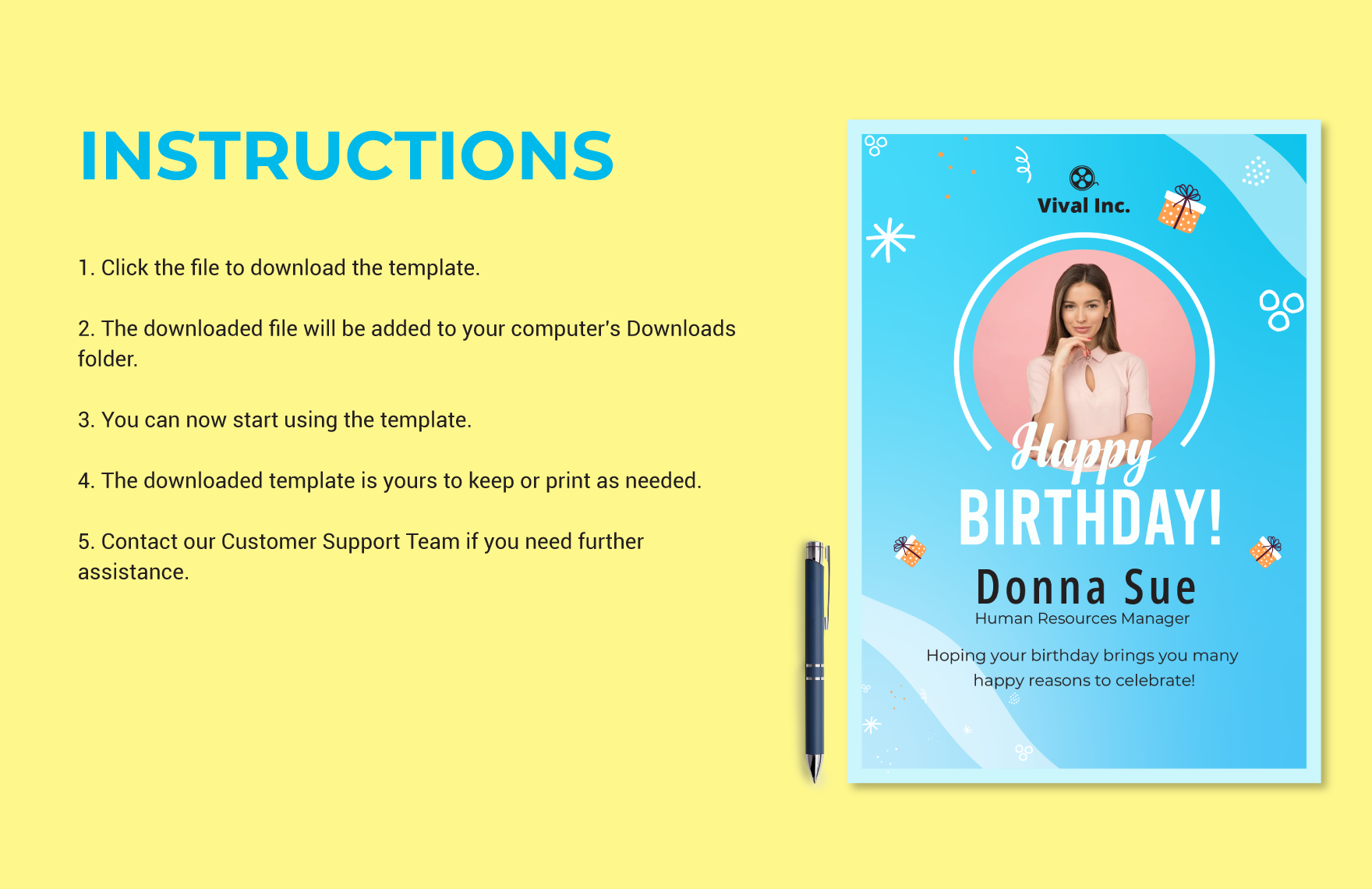 Free Corporate Birthday Wishes Template - Download in Word | Template.net
