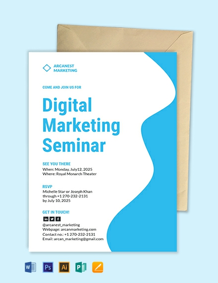 17+ Seminar Invitation Templates - Word, PSD, AI, EPS, Pages, Publisher