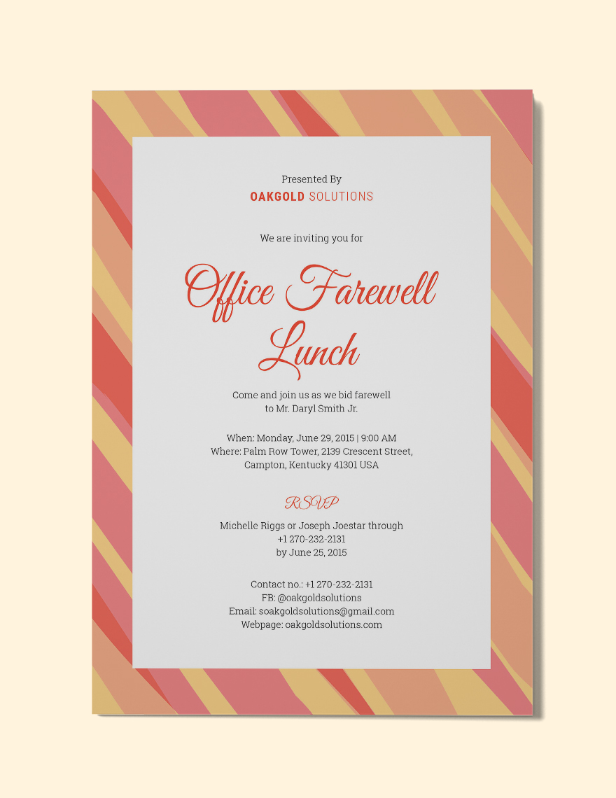 Formal Lunch Invitation Template Polito Weddings