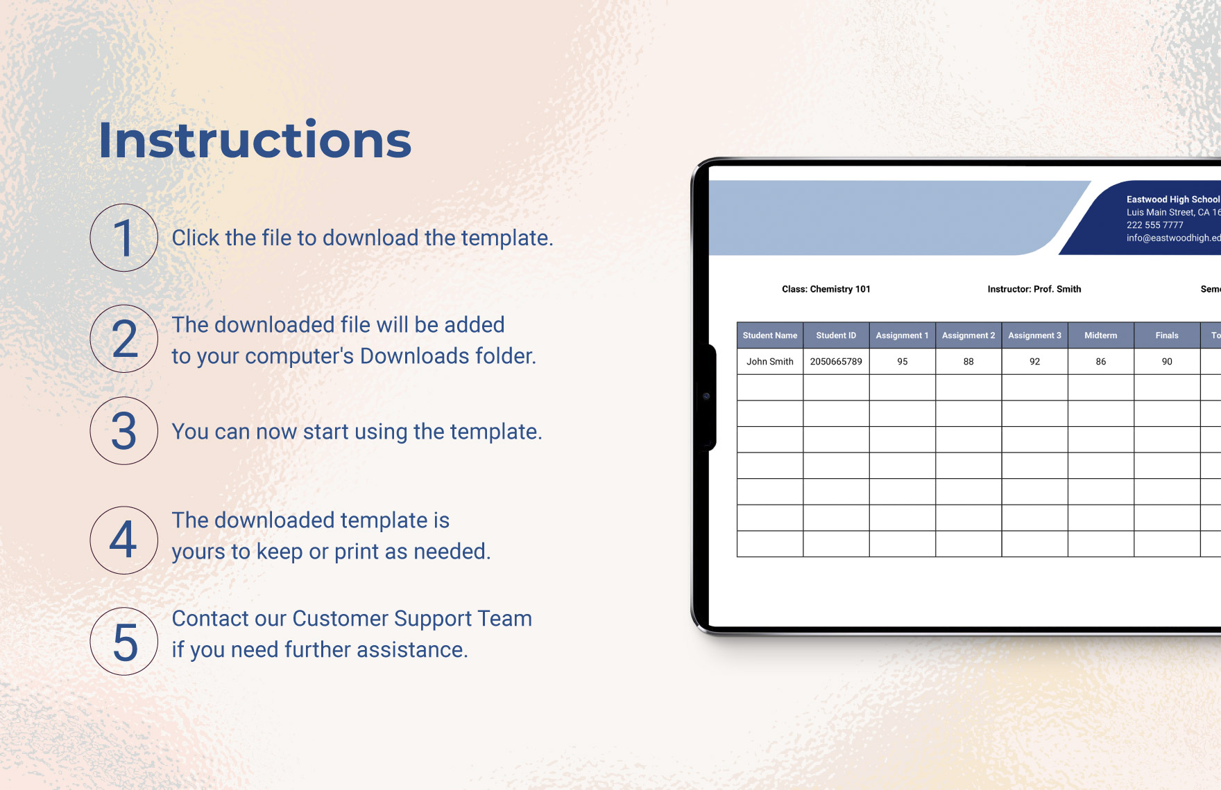 Free Grade List Template - Download in Word | Template.net