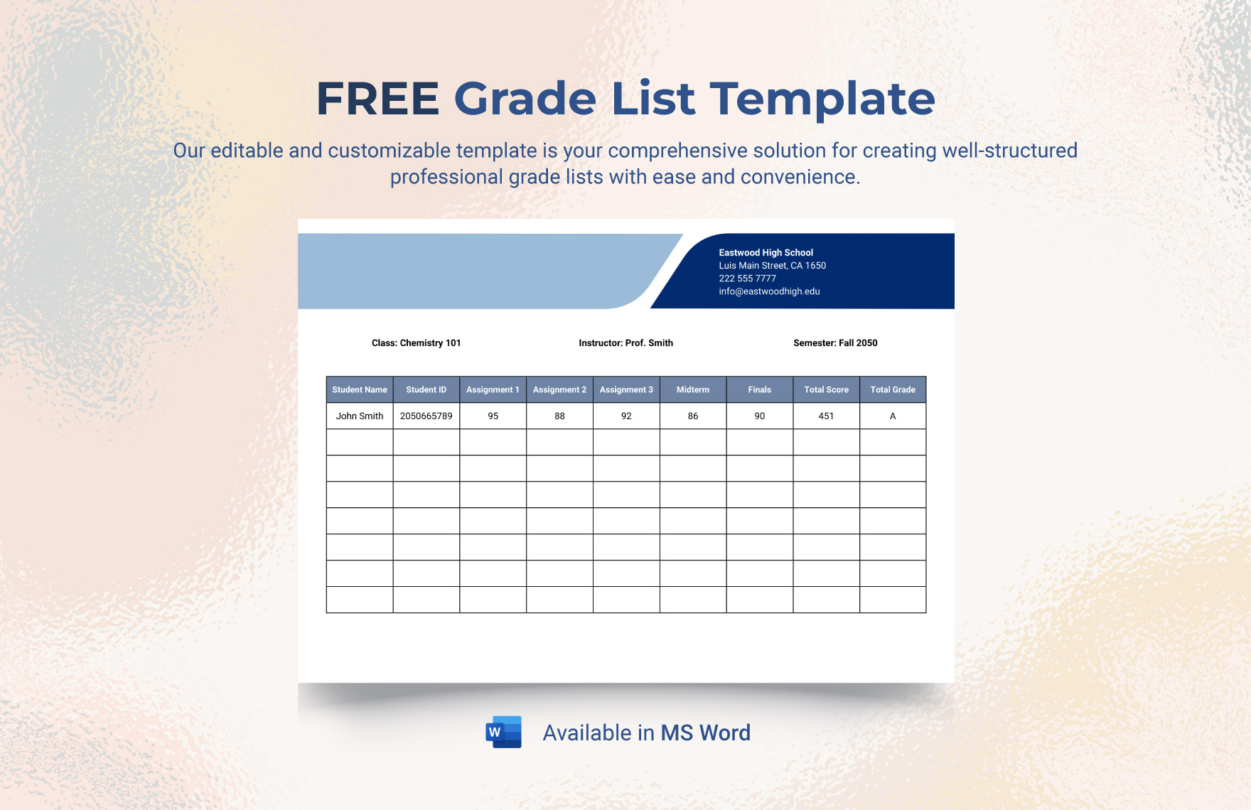 List Template in Word - FREE Download | Template.net