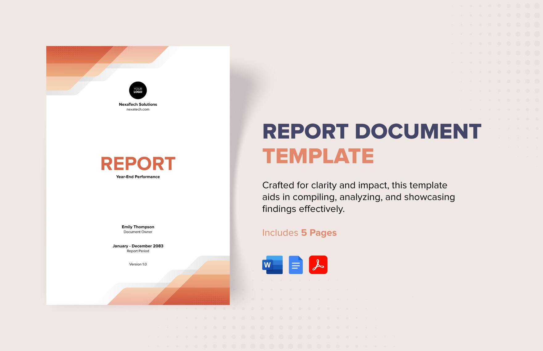 Report Cover Page Template Google Docs Infoupdate
