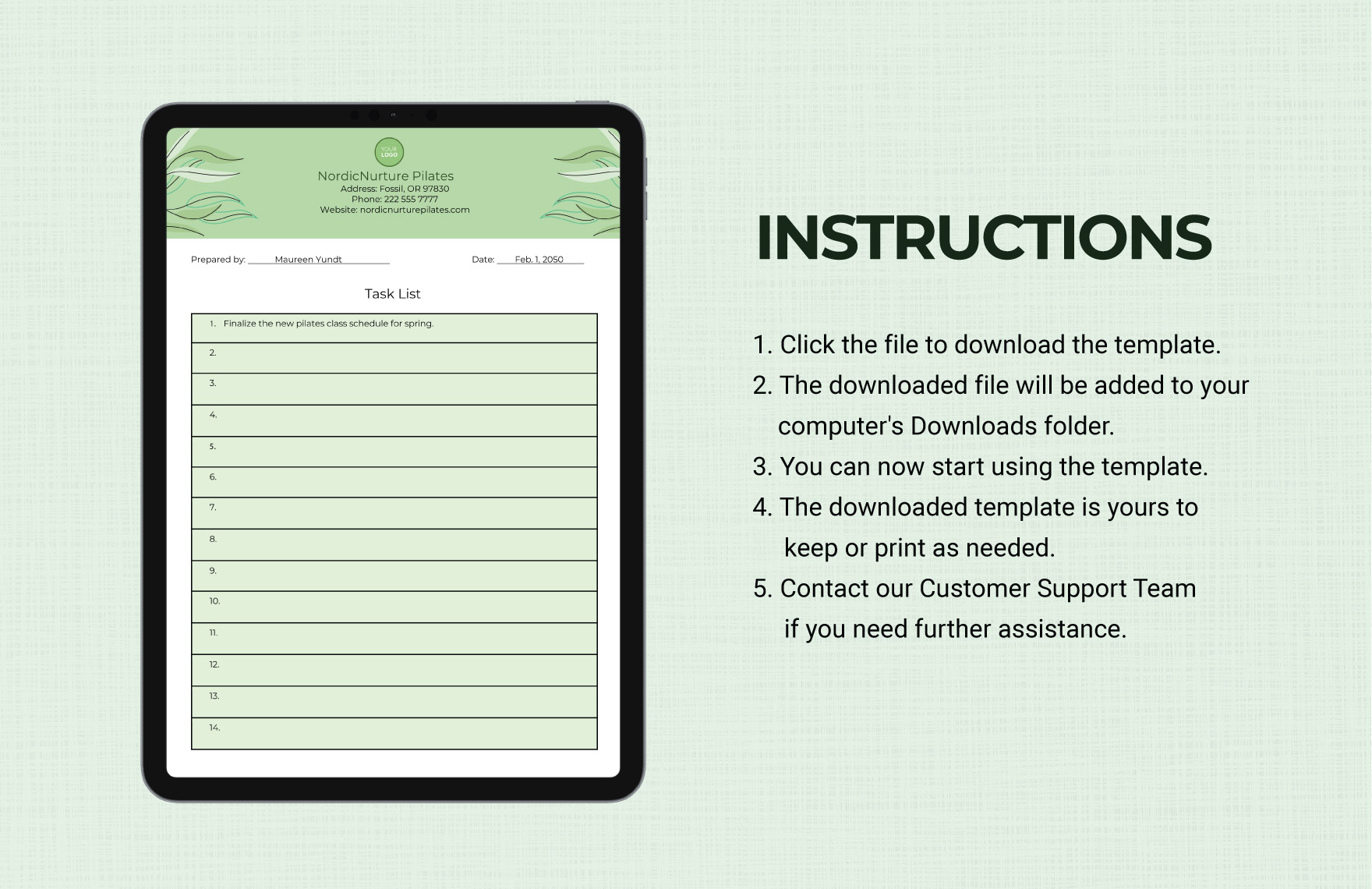 Free Task List Template - Download in Word | Template.net