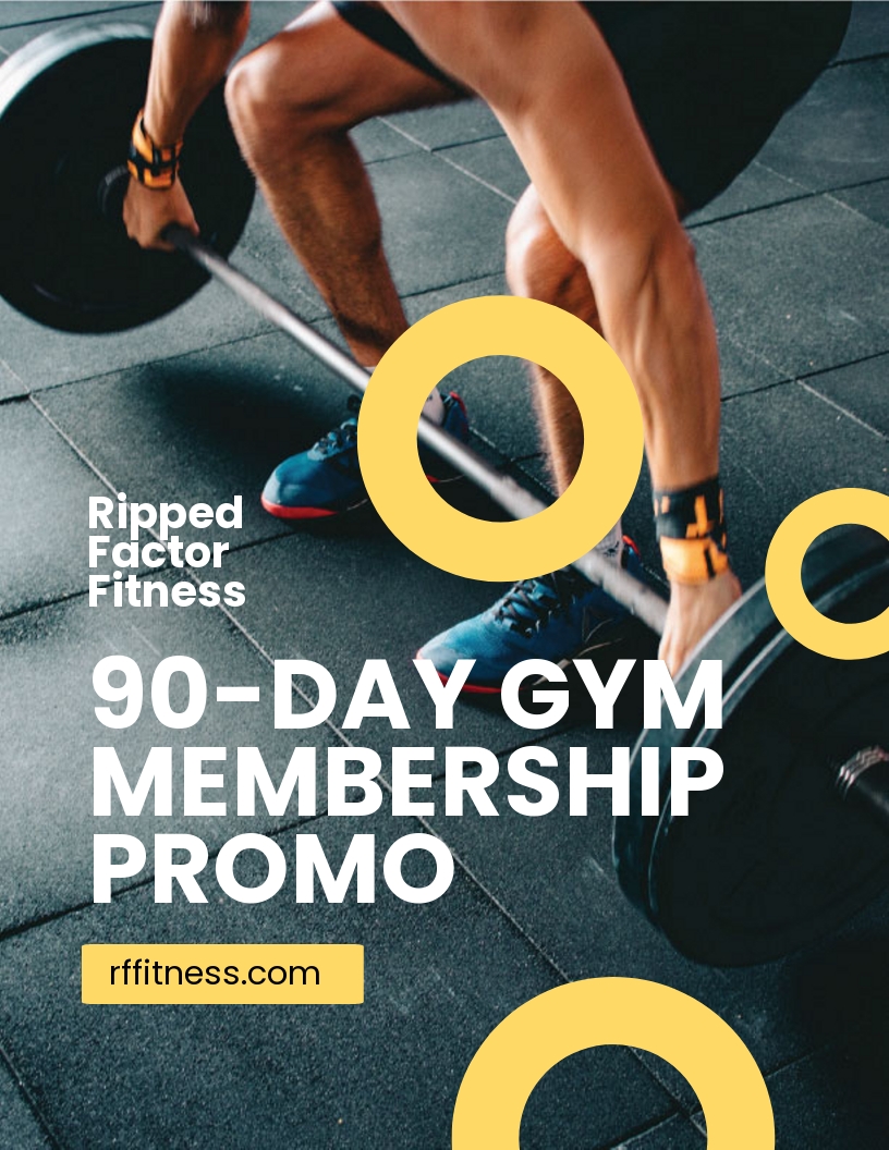 Gym Membership Flyer Template Gym Membership Flyer Template