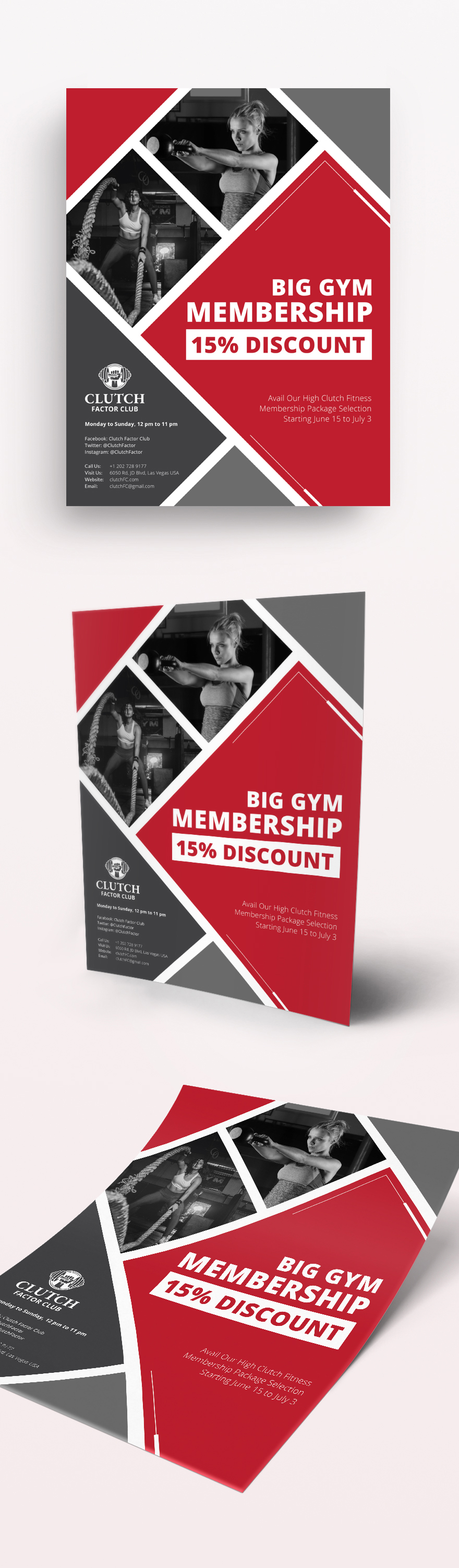 Gym Flyer Design Template - Illustrator, Word, Apple Pages, PSD ...