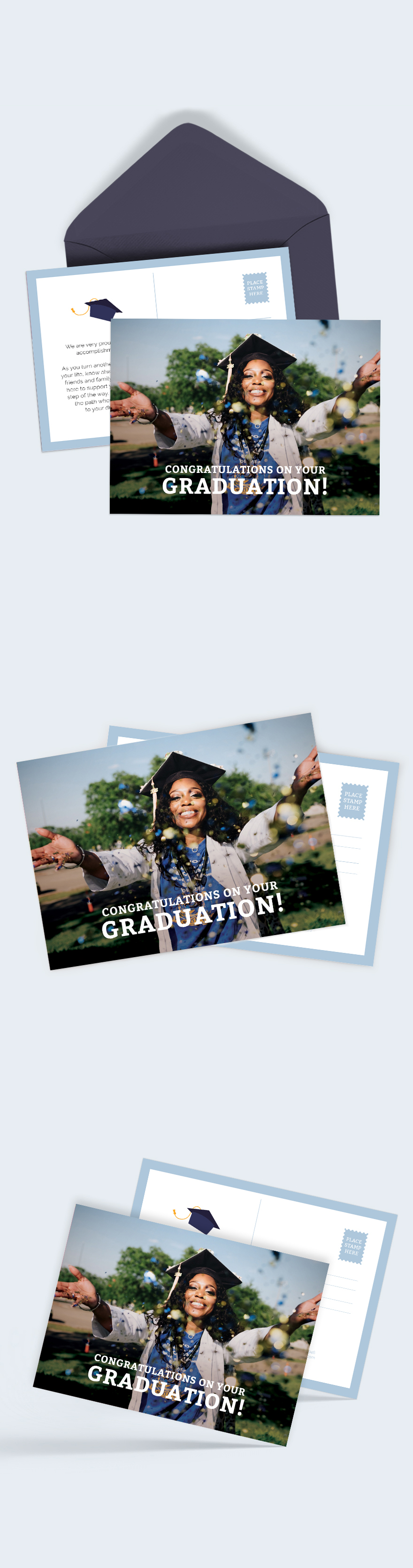 Graduation Postcard Template - Illustrator, Word, Apple Pages, PSD ...