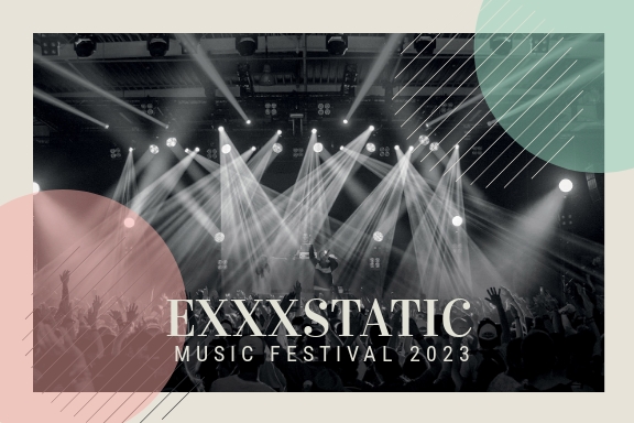 Music Event Postcard Template