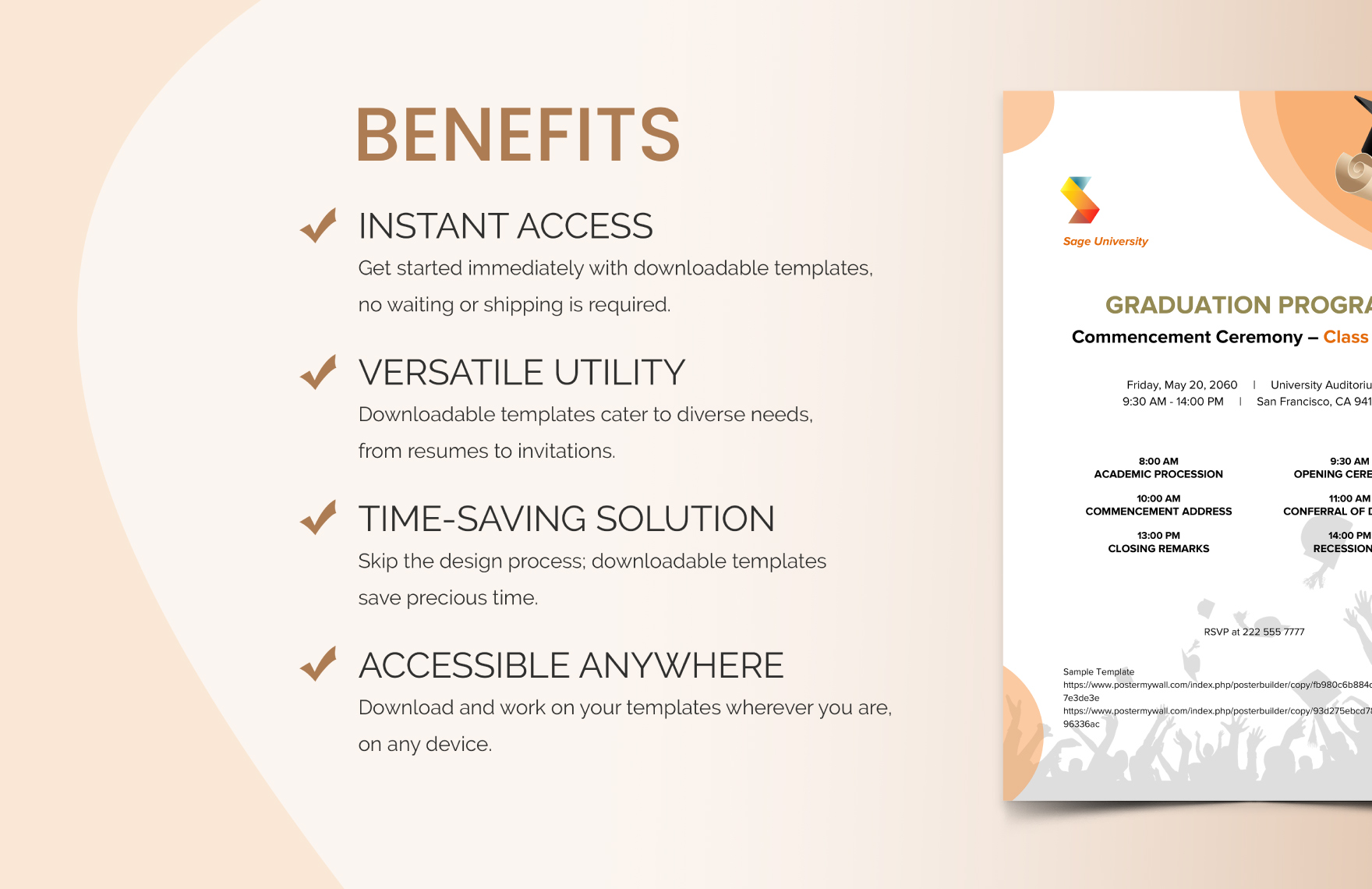 Downloadable Graduation Program Template - Download in Word, Google ...