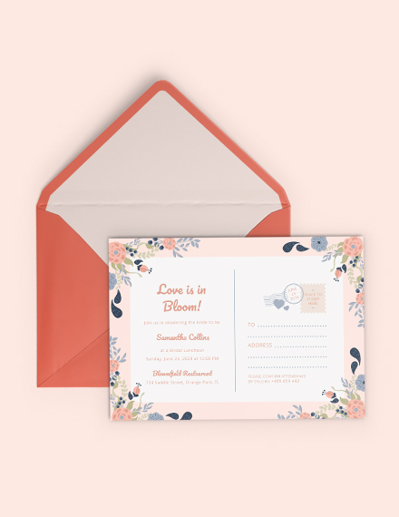 33 PSD Bridal Shower Invitations Templates