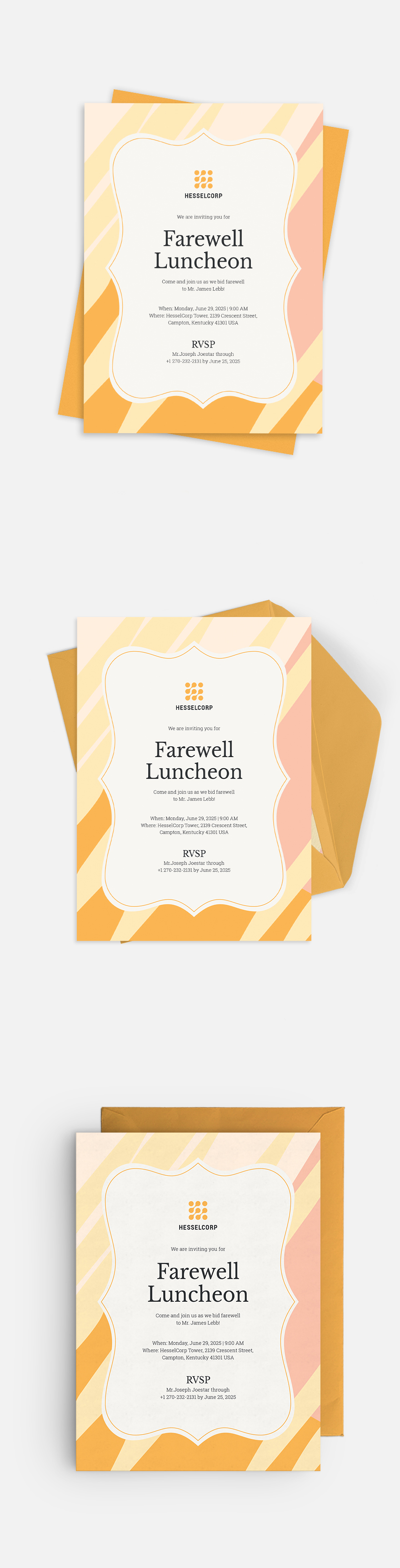 Farewell Luncheon Invitation Template - Illustrator, Word, Apple Pages ...