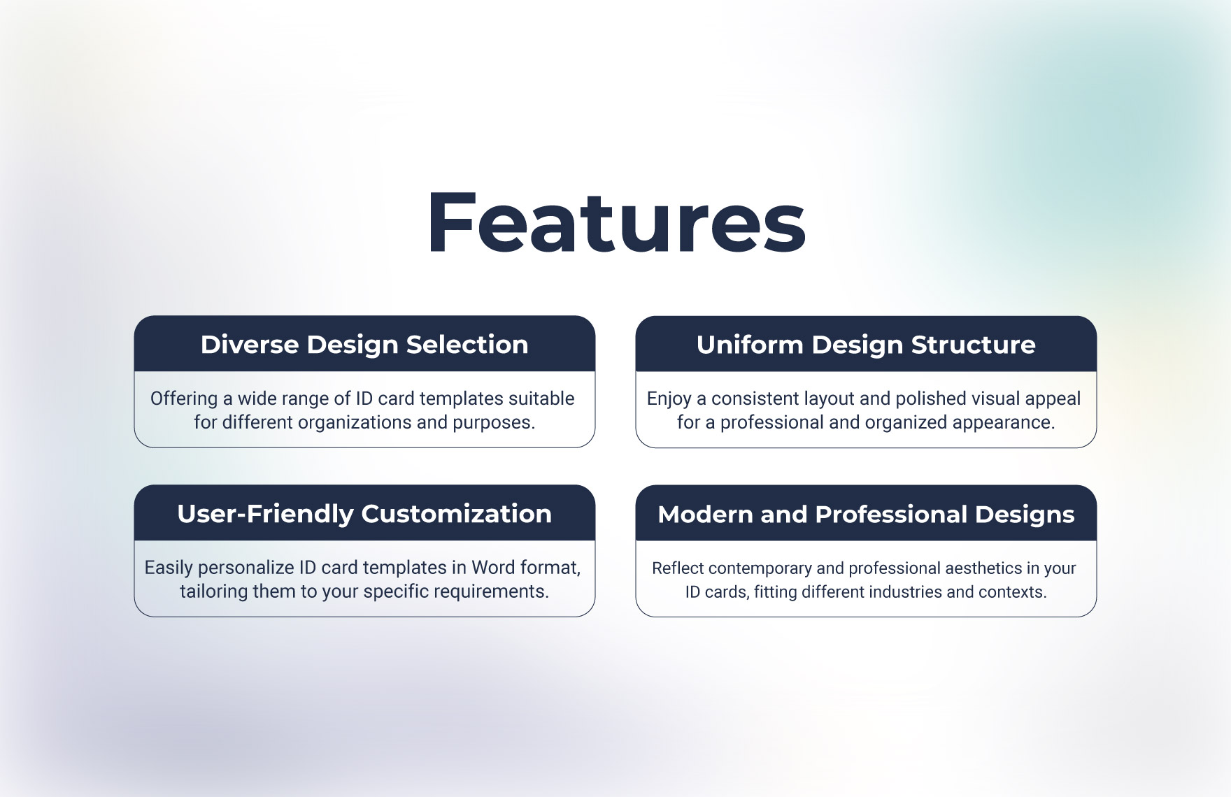 Free Editable ID Card Template - Download in Word, Illustrator, PSD ...