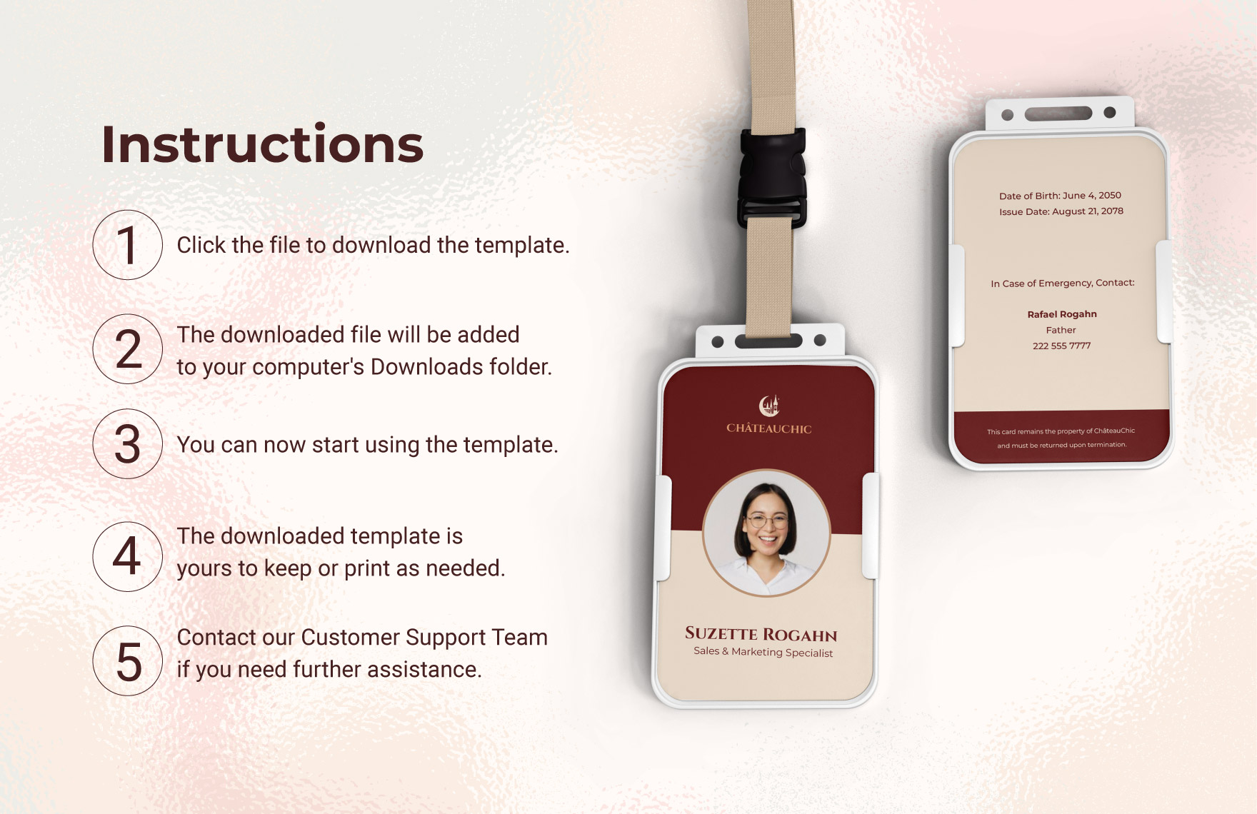 Free ID Card Background Template - Download in Word, Illustrator ...