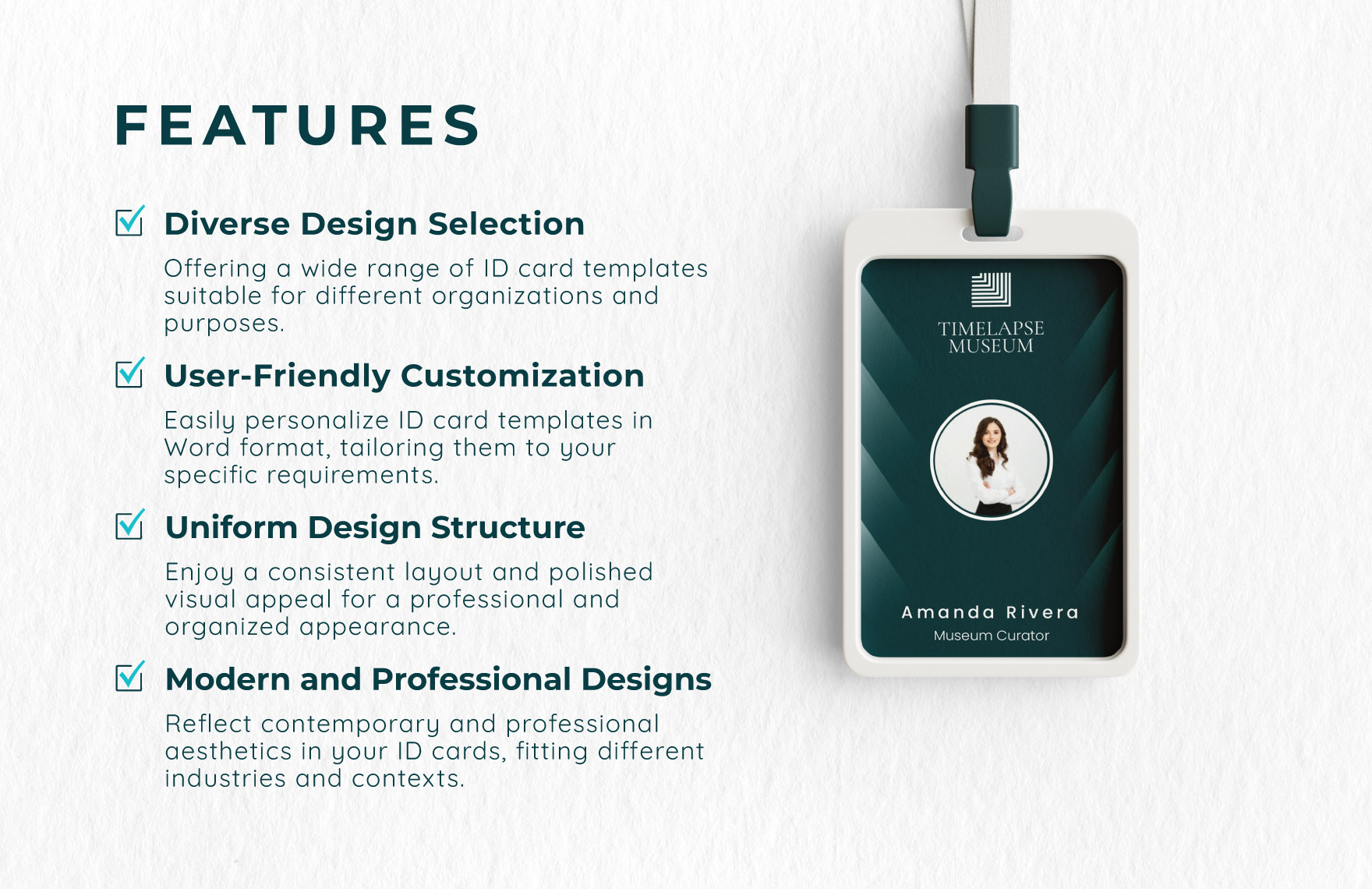 Free ID Card Format Template - Download in Word, Illustrator, Publisher ...