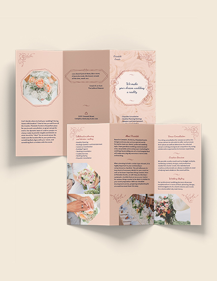 Template Brosur Wedding