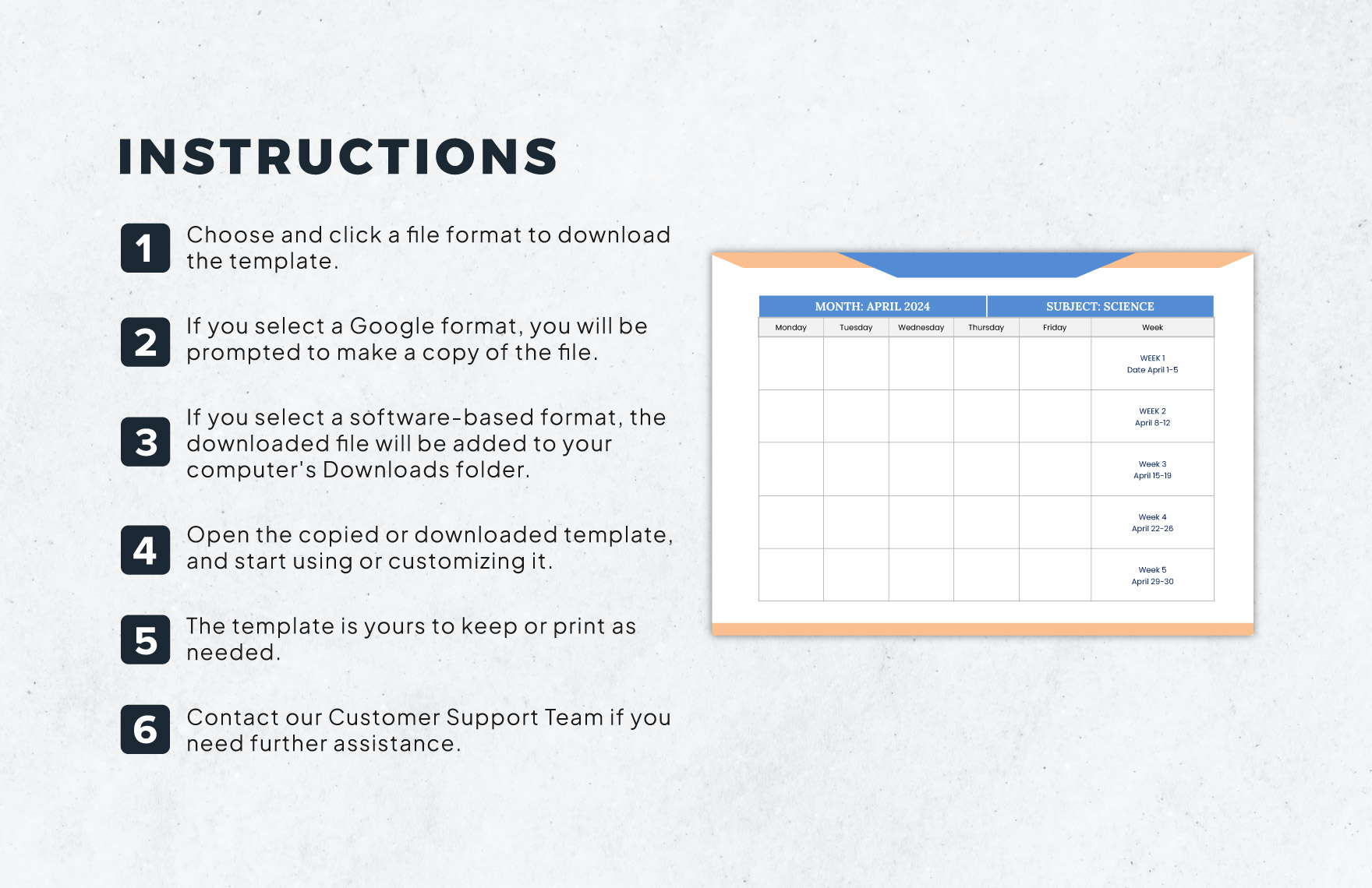 Lesson Plan Calendar Template In Word Google Docs Download