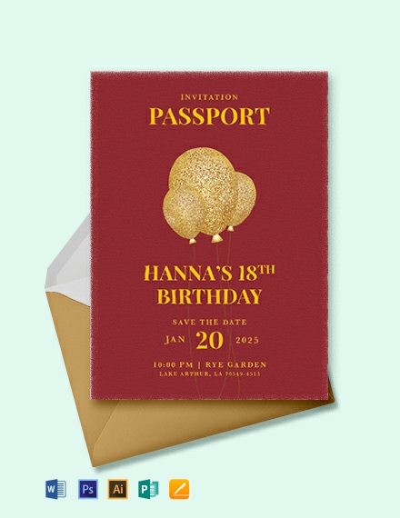 17+ Passport Invitation Templates - Free Sample, Example, Format Download