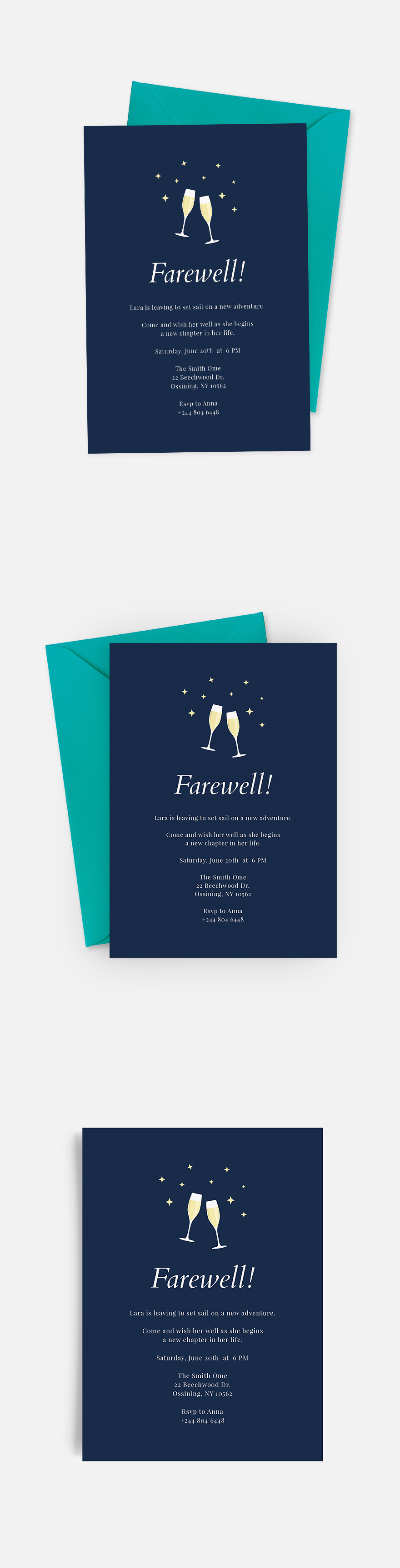 Free Floral Farewell Party Invitation Template - Word, Outlook, PSD ...