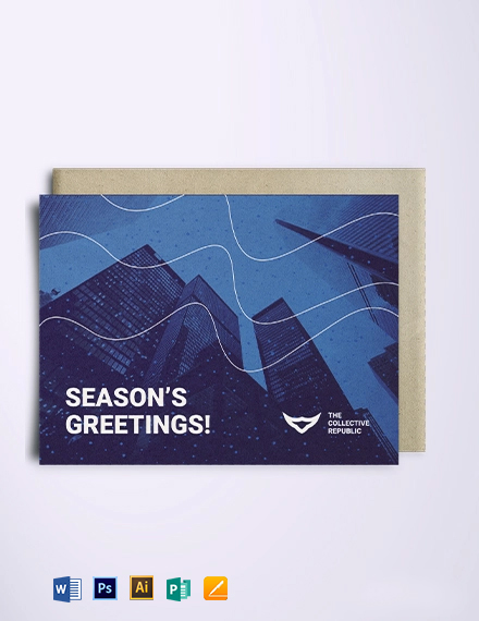 Corporate Holiday Greetings Card Template Download 891 Cards In Adobe 