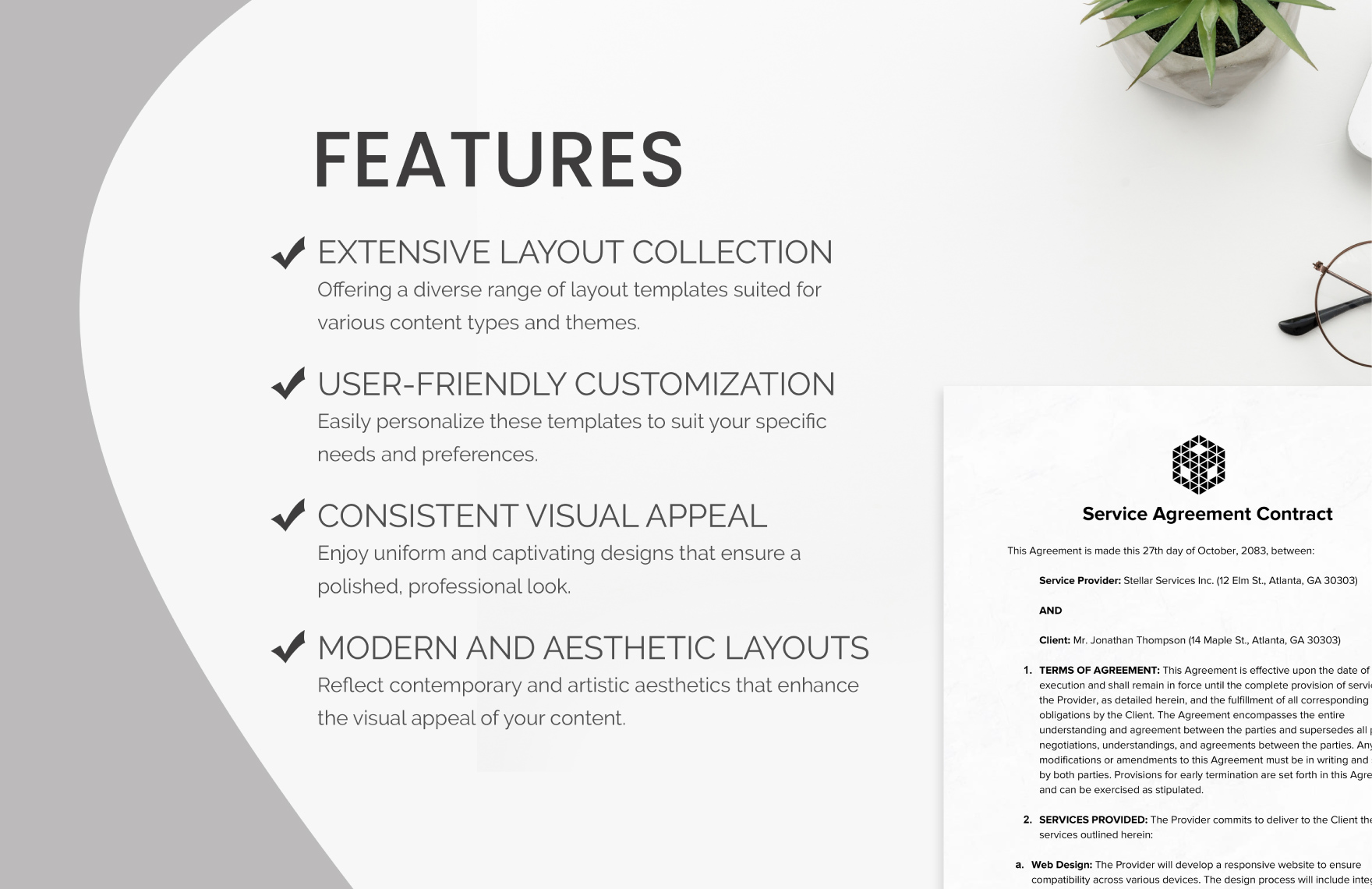 Contract Layout Template - Download in Word, Apple Pages | Template.net