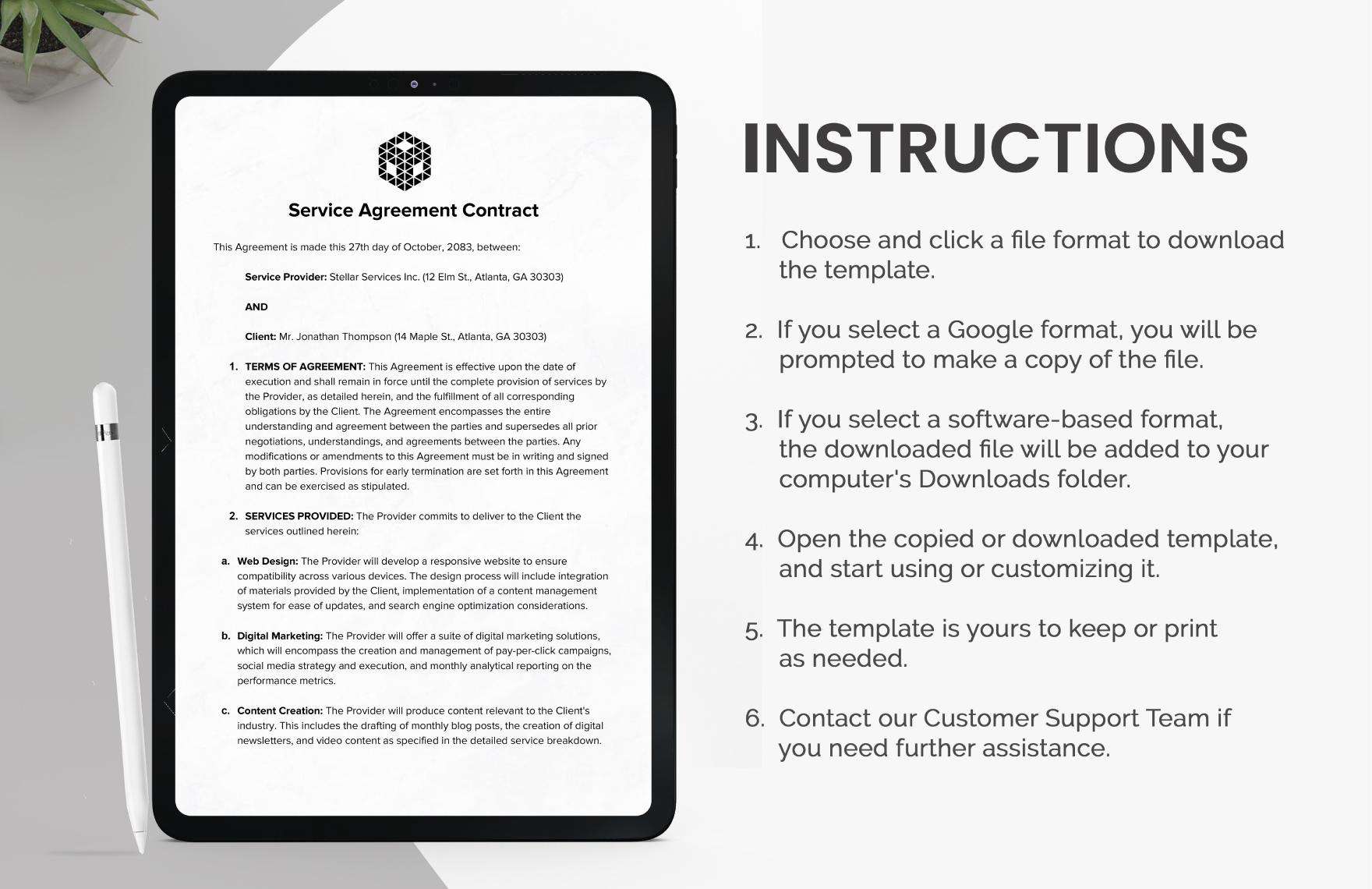 Contract Layout Template - Download in Word, Apple Pages | Template.net