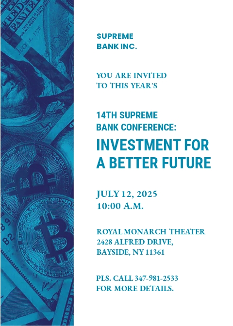 Investment Seminar Invitation Template