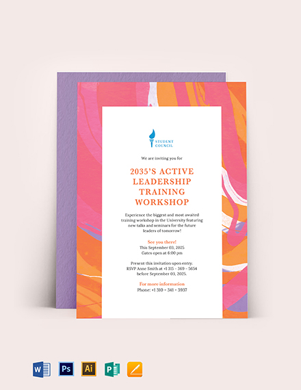 12+ Workshop Invitation Templates - Free Editable PSD, AI, Vector EPS ...