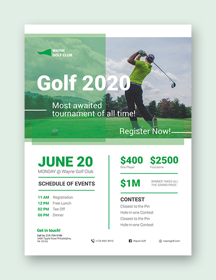 27+ Golf Flyers Templates - Word, PSD, AI, EPS Vector Format | Free ...