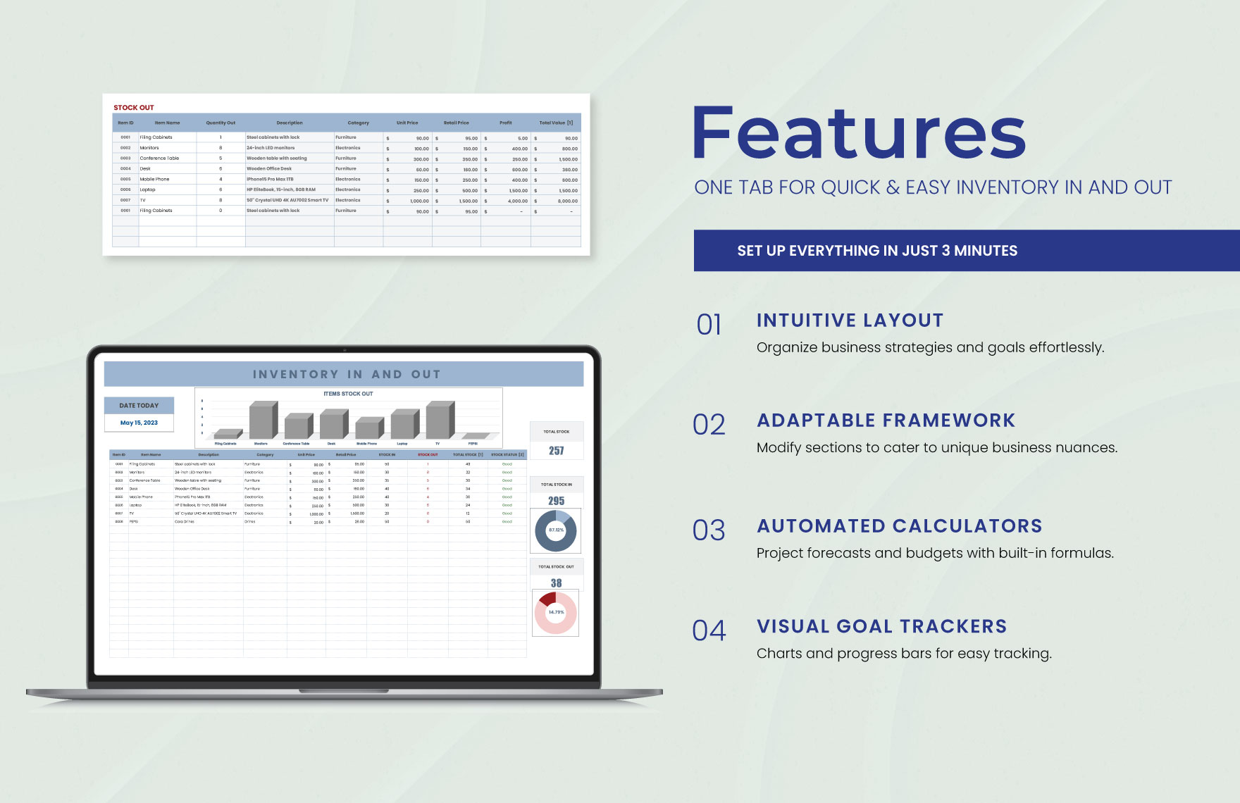 Free Inventory In and Out Template - Download in Excel, Google Sheets ...