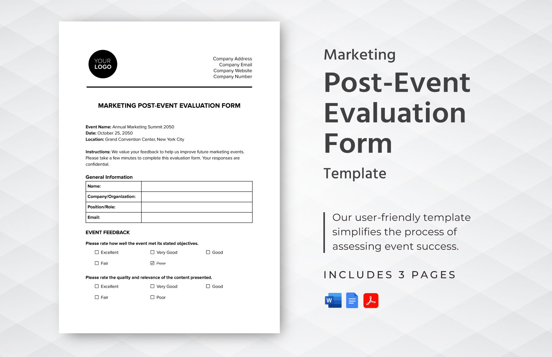 Post Event Evaluation Report Template Templates maexproit Post Event Evaluation Report Template Templates maexproit